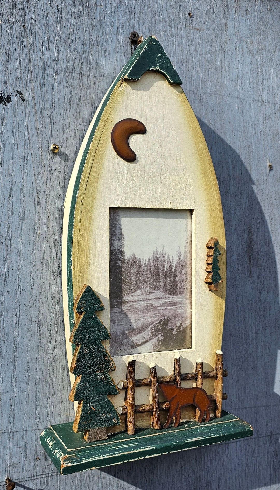 Boat Picture Frame Wall Hanging Vintage Fishing Photos Boating Lakeside ...