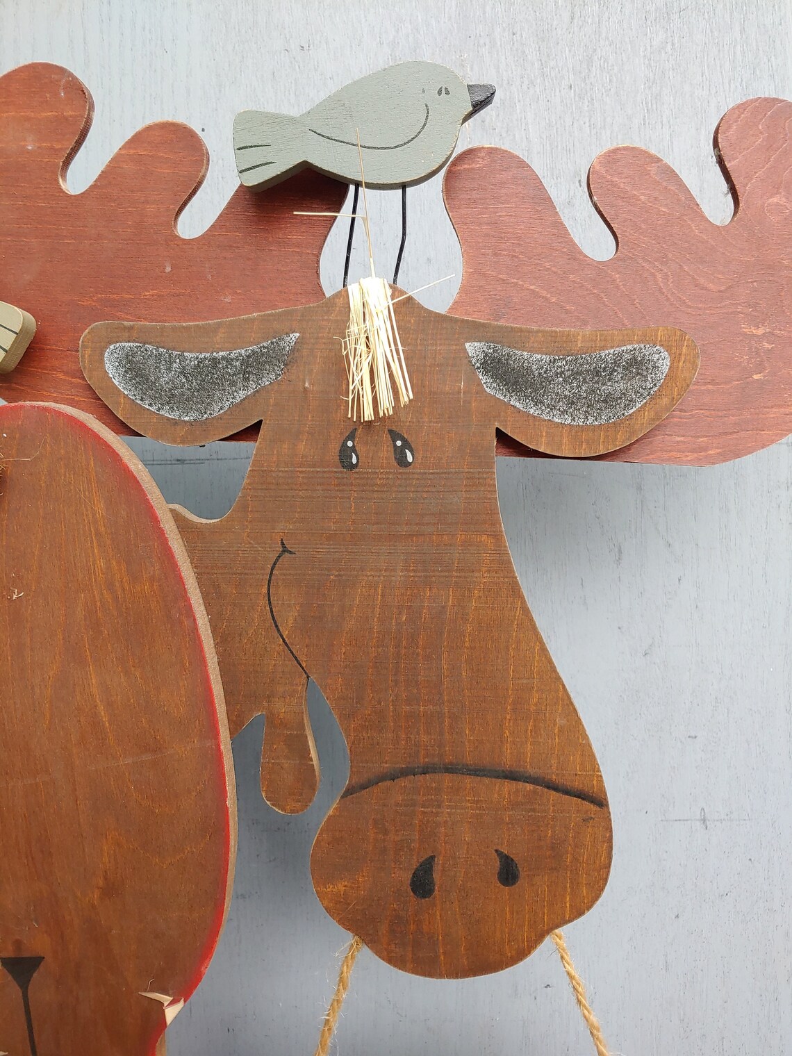 Free Standing Vintage Moose welcome to Our Home - Etsy