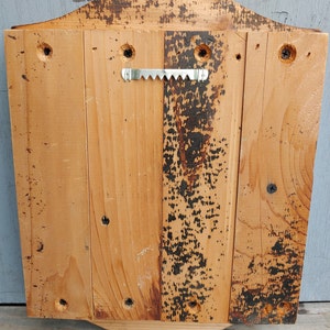 Vintage All Wood Rustic Whitetail Deer Welcome Sign Pine Tree Wildlife ...