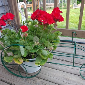 Vintage Farmhouse Garden Planter Green Tractor Plant Holder Garden ...