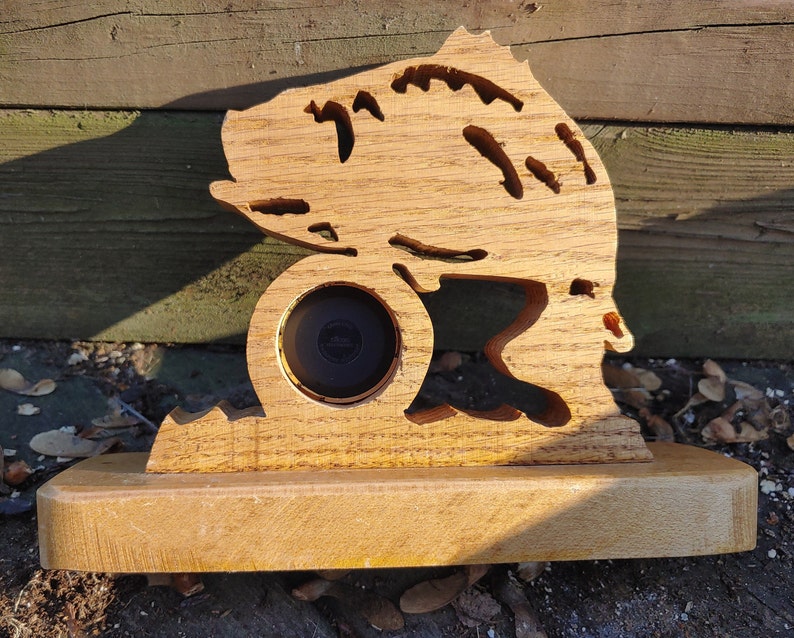 Lasered Cutout Fish Clock Jumping Bass Wood Shelf Sitter - Etsy