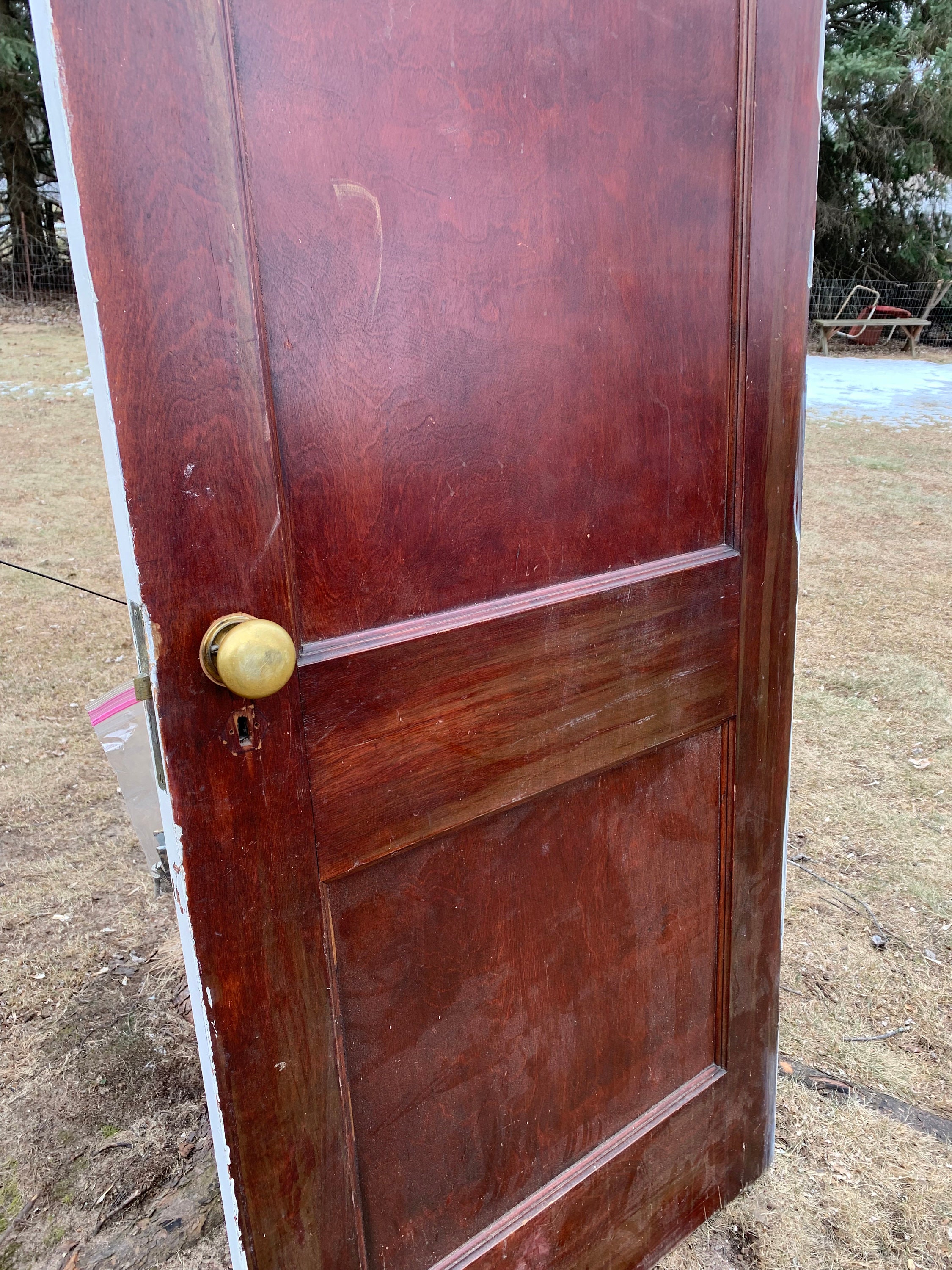 Two Panel Interior Door Antique Wood Recessed Farmhouse - Etsy