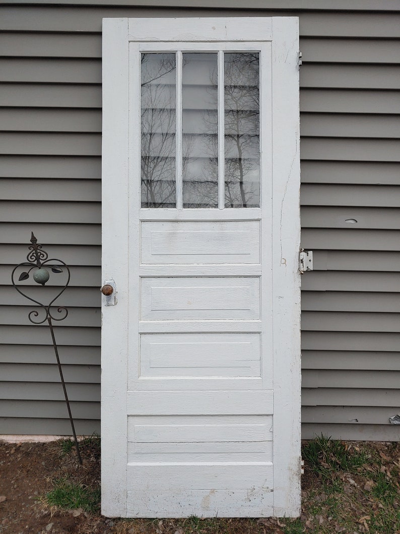 Wood Exterior Four Panel Storm Door Antique Original 1920's Restorative ...