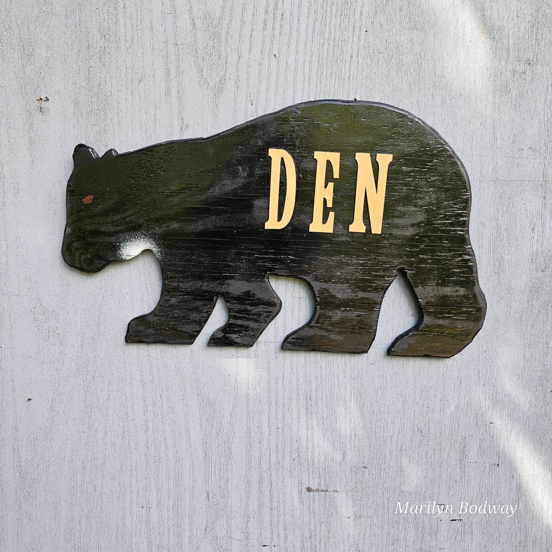 Bear Den Rustic Wood Wall Sign: Cabin Lodge Decor ~ 1266 - Etsy