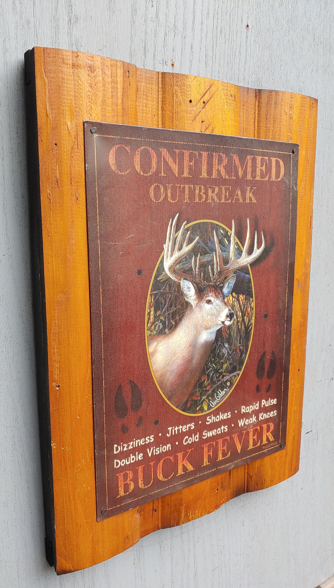 Confirmed Buck Fever Outbreak Wall Sign Wildlife Critter - Etsy