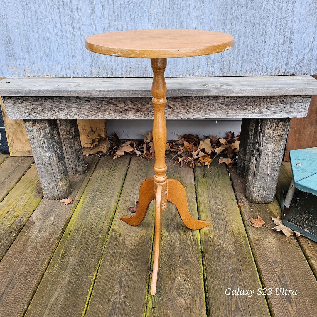 Vintage Three Leg Plant Stand Wood Turned Small Size 1484 - Etsy