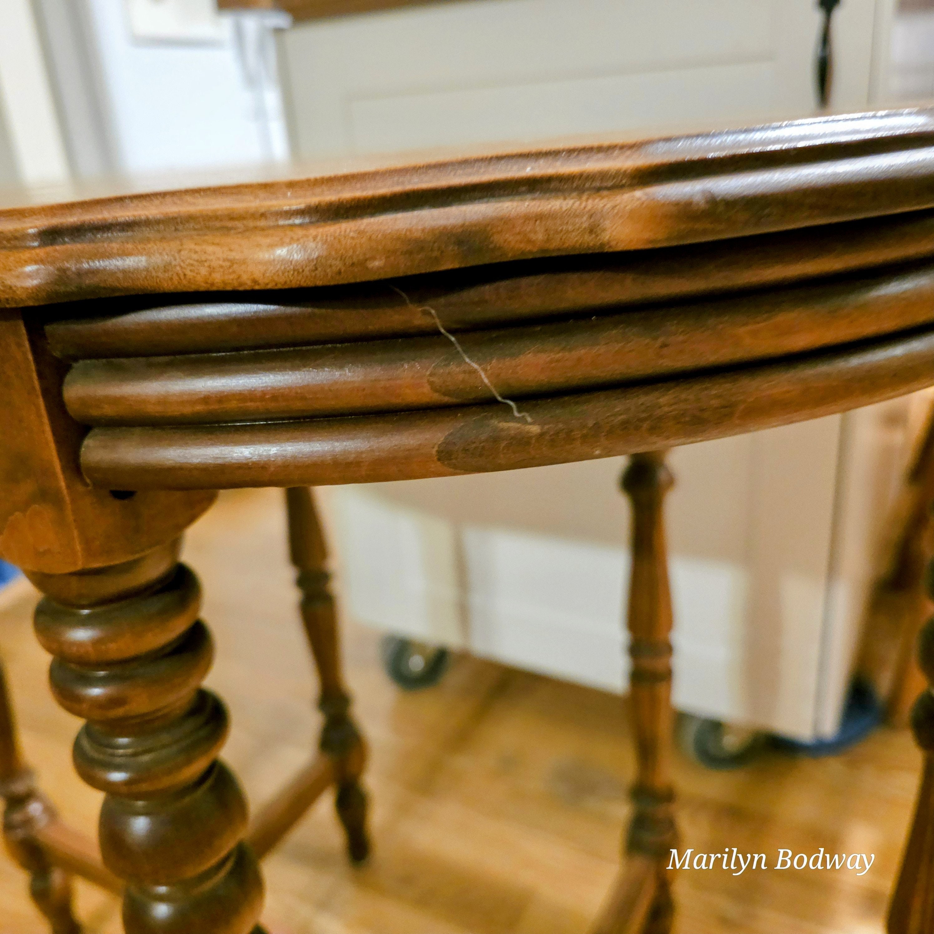 Vintage Six Leg Parlor Table Victorian Tradional Entryway Living Room ...
