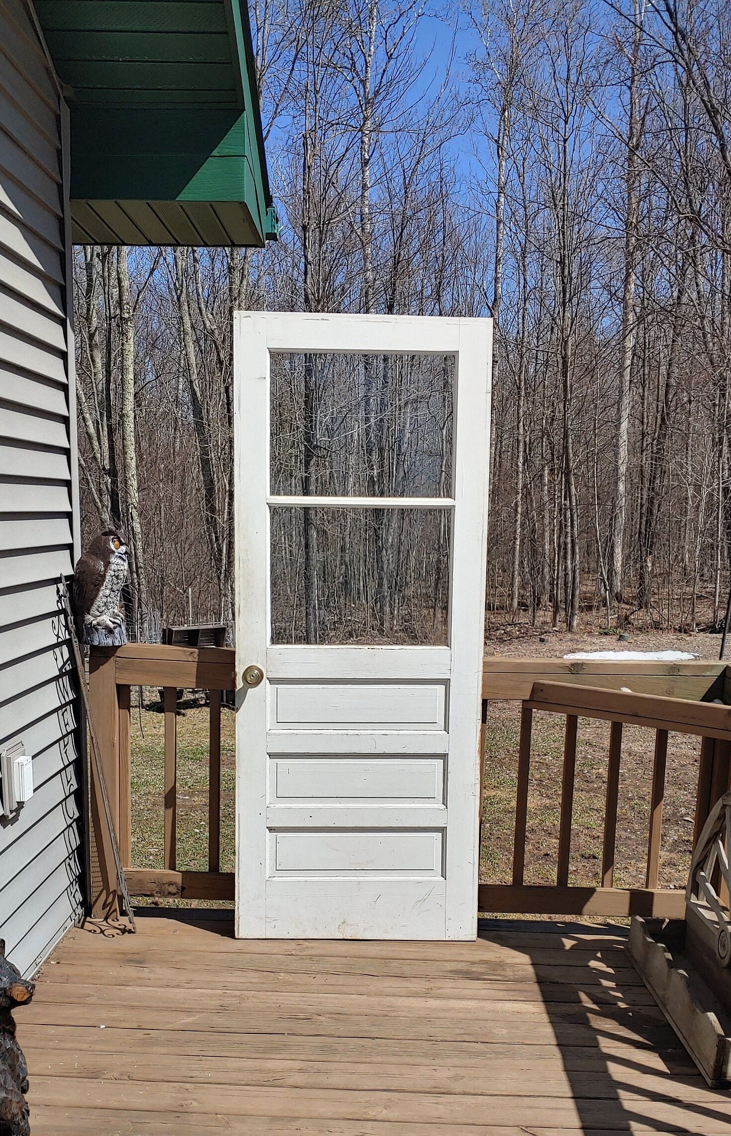 Two Pane Three Recessed Panel Entry Door Horizontal - Etsy