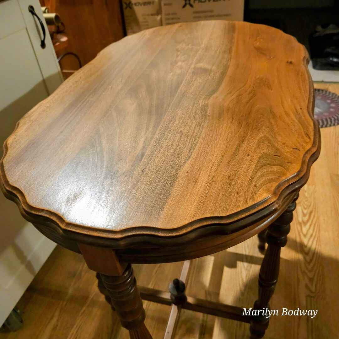 Vintage Six Leg Parlor Table Victorian Tradional Entryway Living Room ...