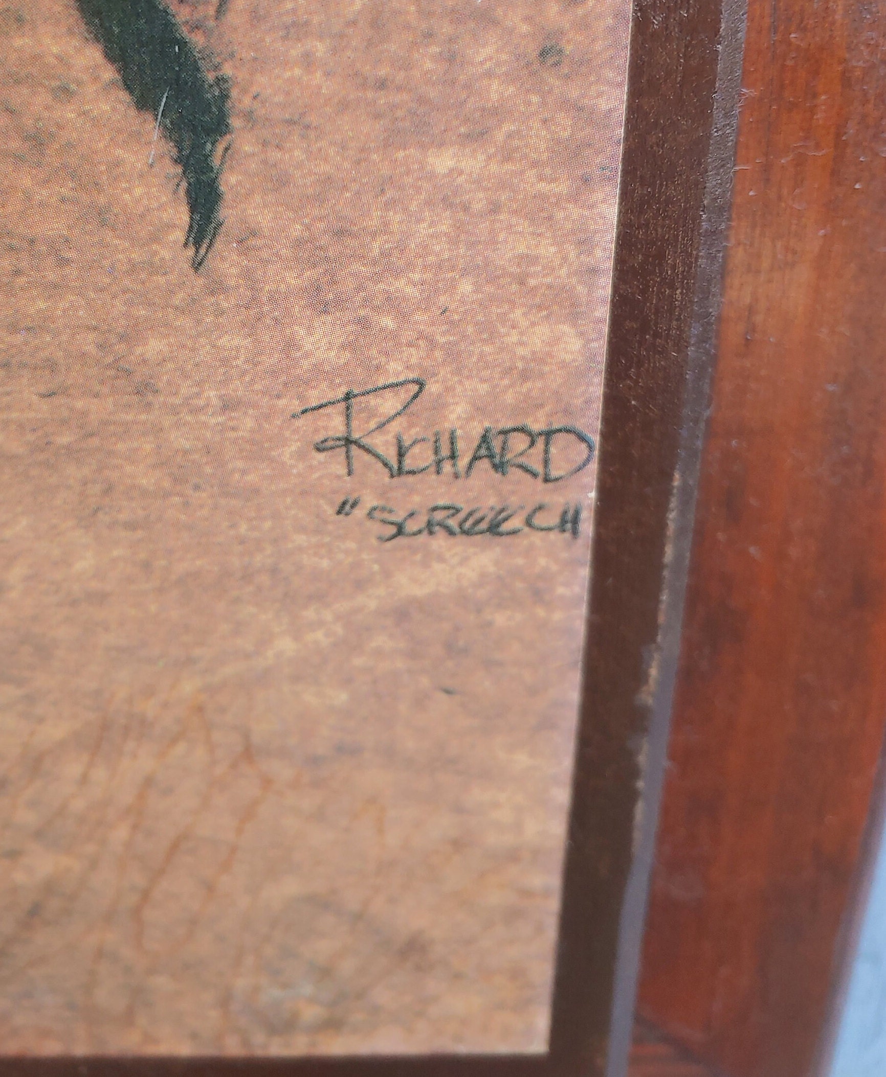 Vintage Wildlife Owl Print Artist Richard Hinger Bird of Prey Woodland ...