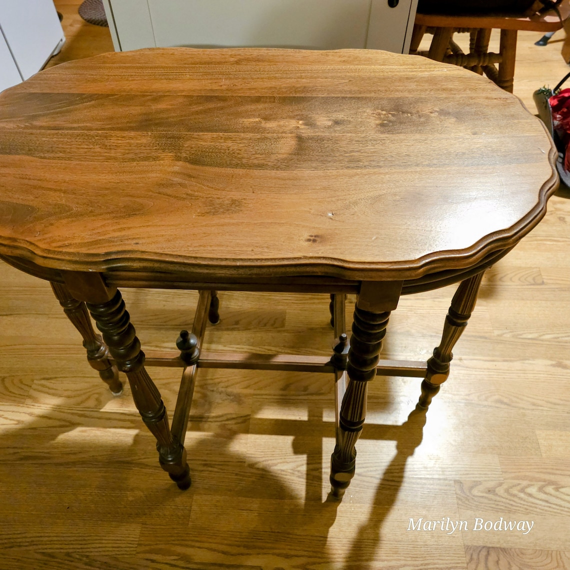 Vintage Six Leg Parlor Table Victorian Tradional Entryway Living Room ...