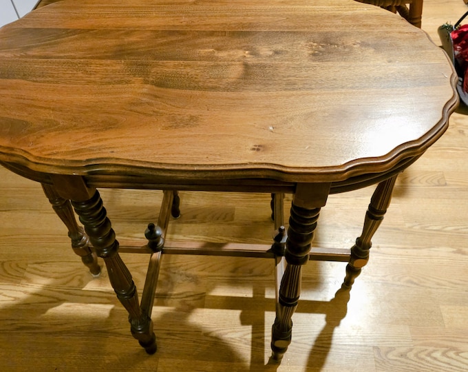 Vintage Six Leg Parlor Table Victorian Tradional Entryway Living Room ...