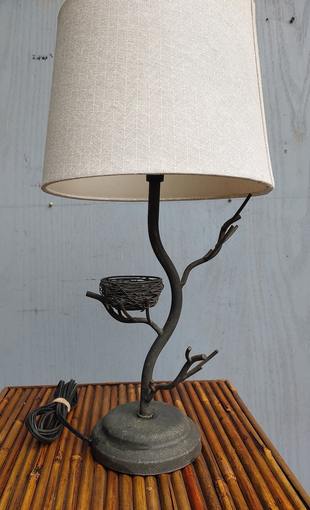 Vintage Metal Branch Lamp Bird Eggs Wire Nest Unusual - Etsy