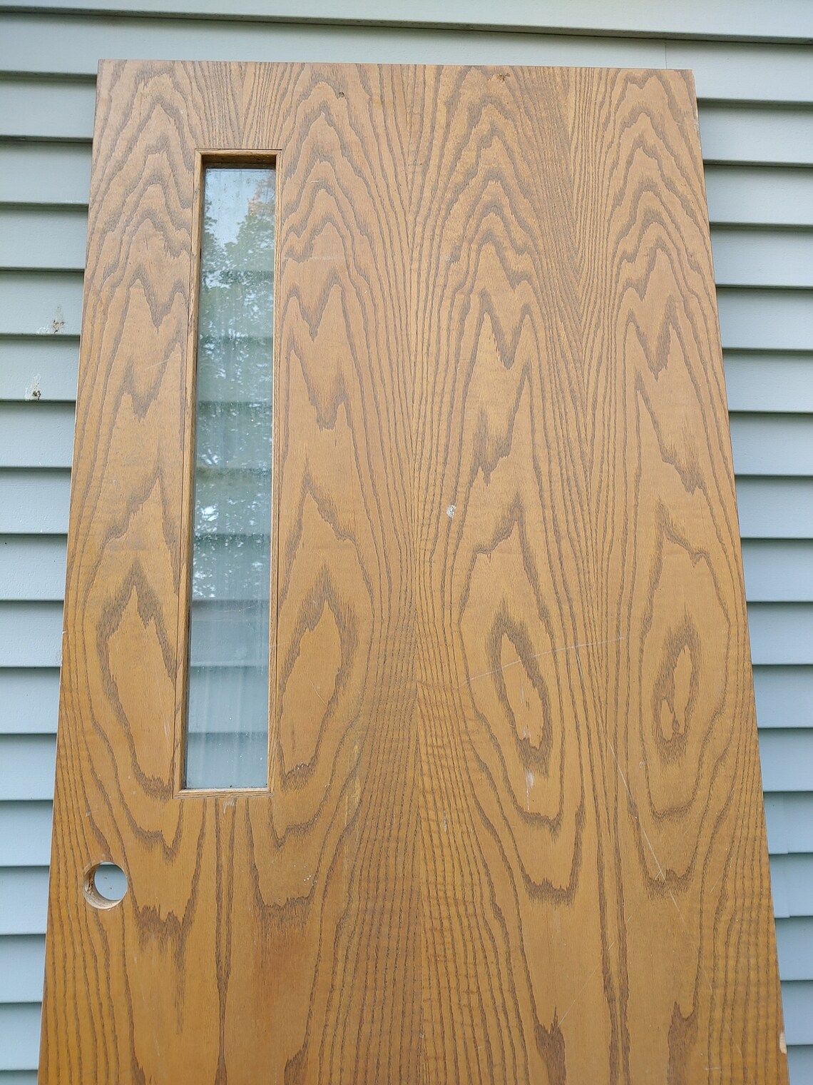 Vintage Heavy Entrance Door 1/4 Lite Window Solid Door - Etsy