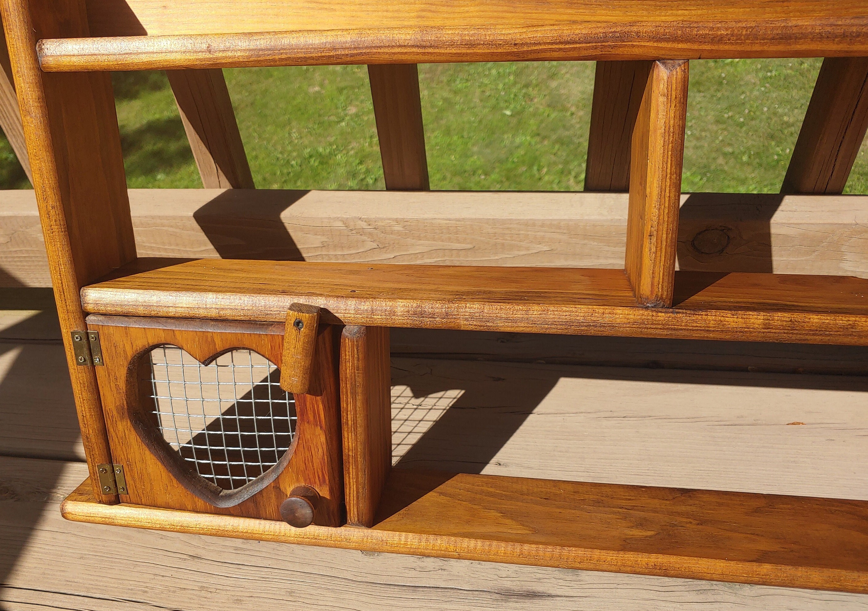 Rustic Wood Country Shadow Box Wall Decor Curio Cabinet Cup - Etsy