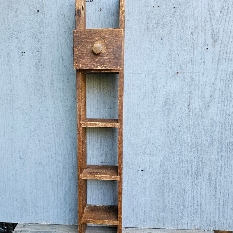 Rustic Ladder Shelf - Etsy