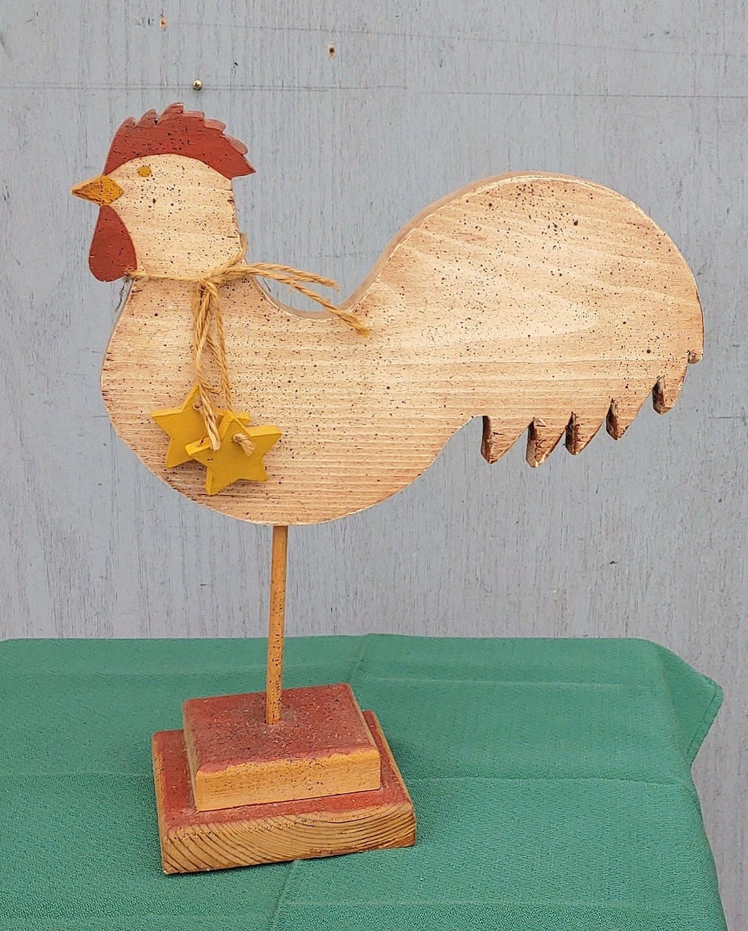 Vintage Rooster Stand Farm Animal Barn Chicken Chicken Coop Farmhouse ...