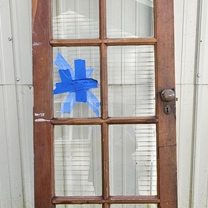 Vintage Ten Pane French Doors: Stained & Painted (24.25" X 80") ~ 1634 ...