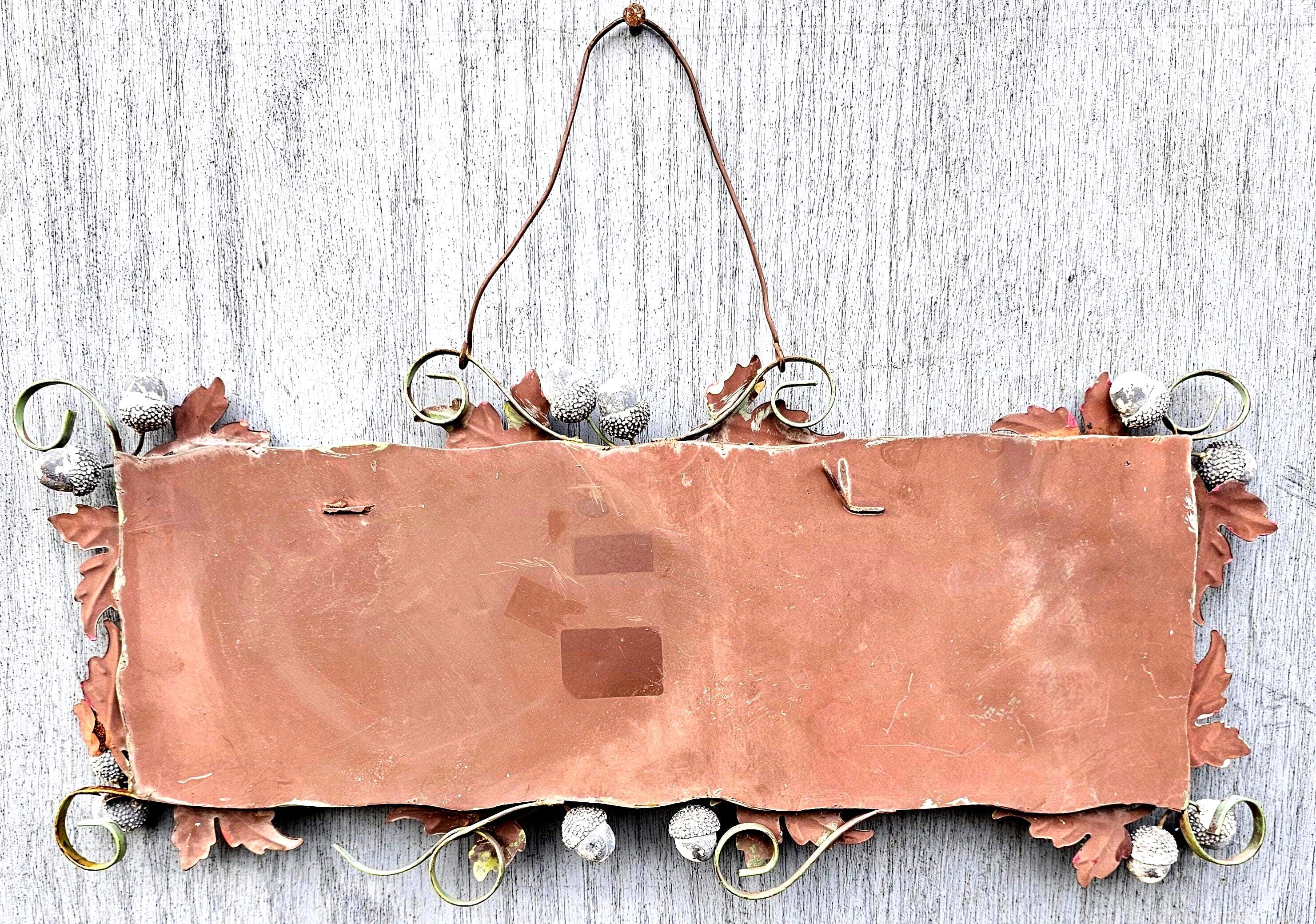 Vintage Metal Welcome Sign: Acorns & Oak Leaf Wall Decor ~ 1384 - Etsy