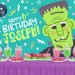 Young Frankenstein Party Backdrop, Custom Backdrop, Frankenstein ...