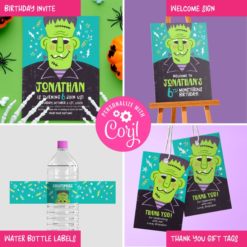 October Birthday Bundle, Pastel Goth Decor, Frankenstein Poster ...