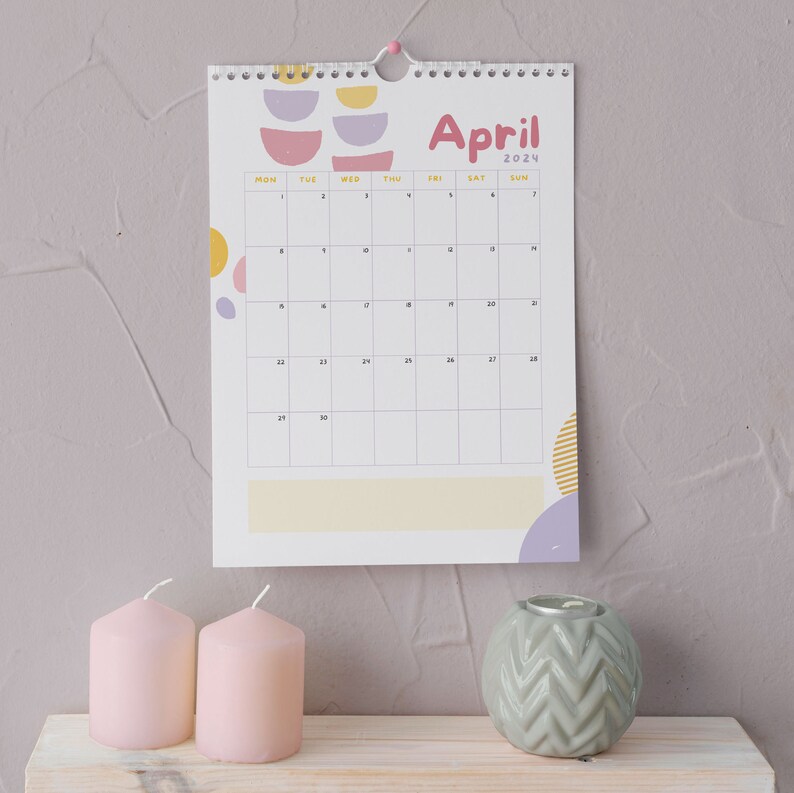 2024 Calendar Printable, Desk Calendar Monthly, Do It Yourself PDF ...