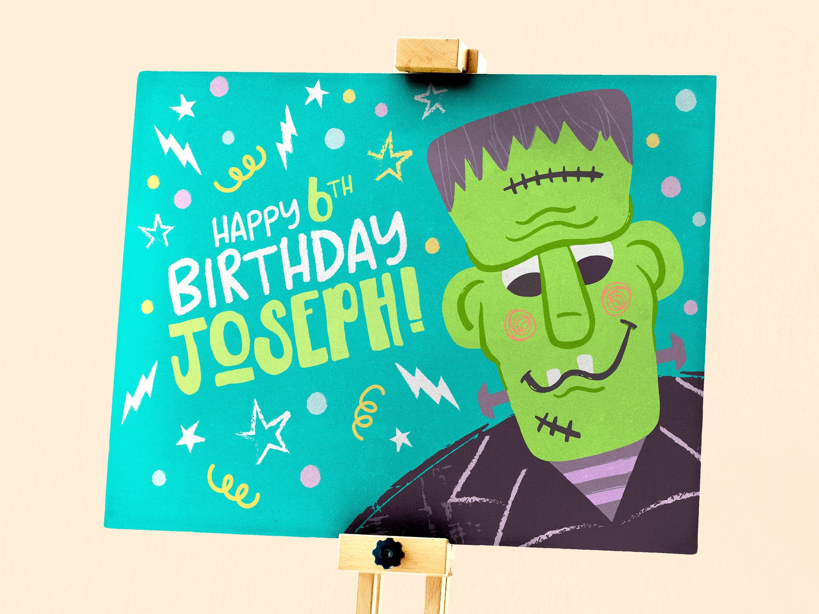 Young Frankenstein Party Backdrop, Custom Backdrop, Frankenstein ...