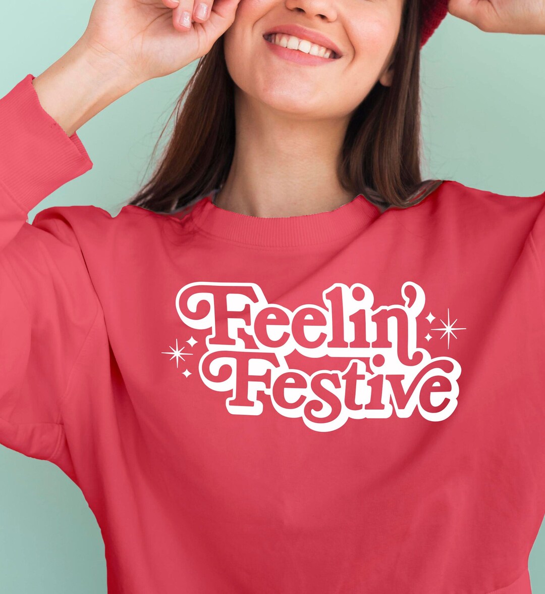 Feelin Festive Svg, Retro Christmas Svg, Feeling Festive Png, INSTANT ...