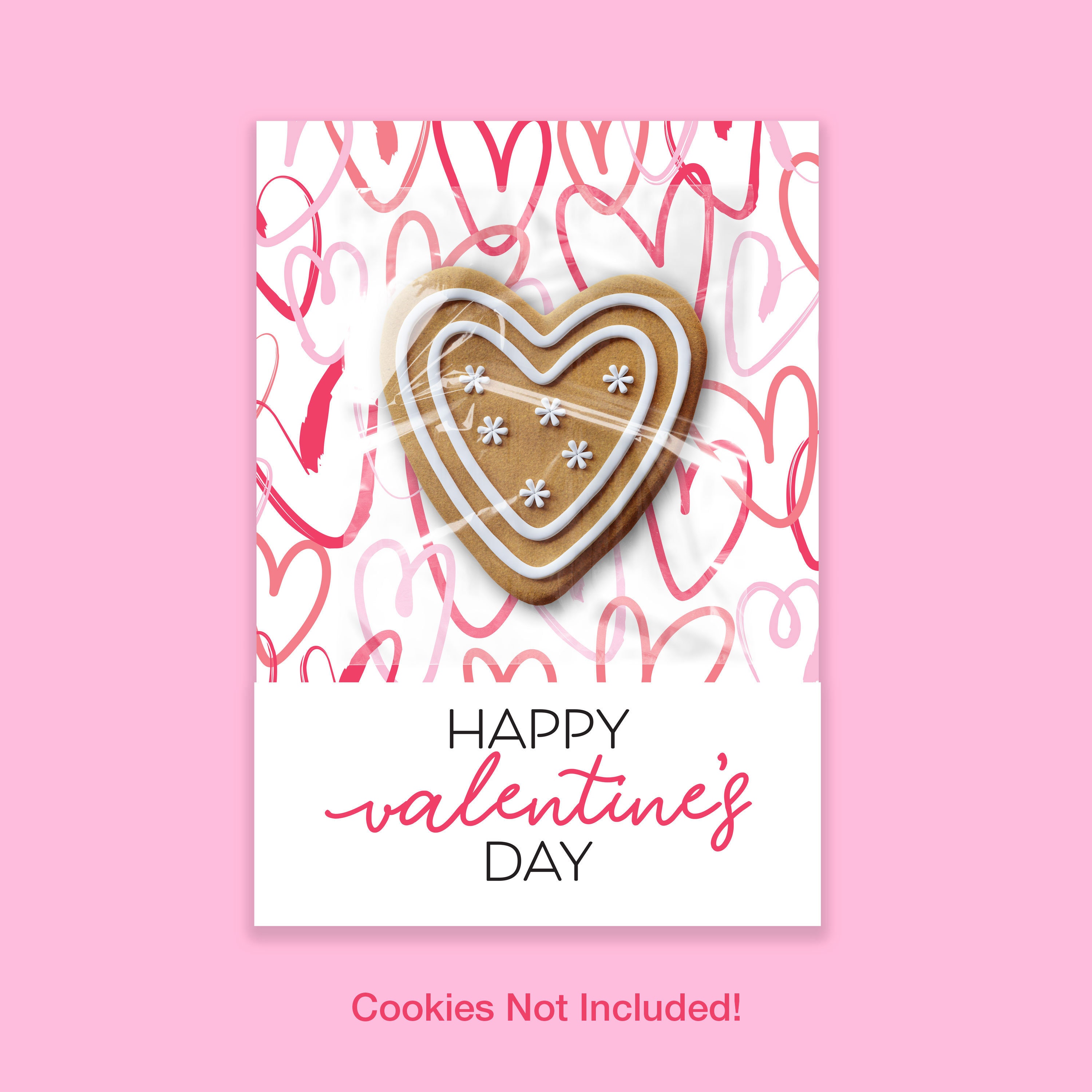 Printable Cookie Card, Valentines DIY Cookie Kit, Cookie Run ...