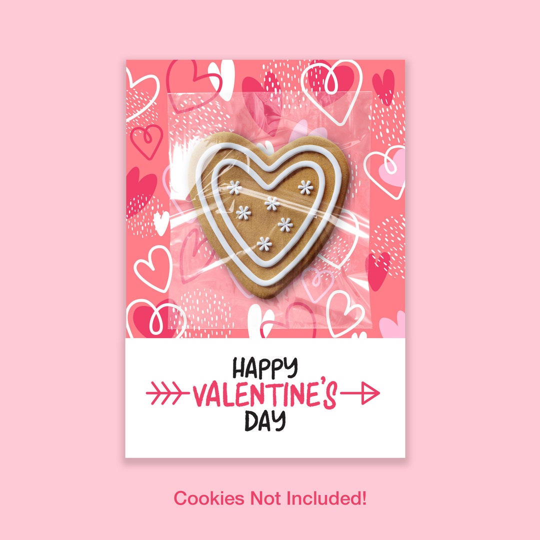 Printable Cookie Card, Valentines DIY Cookie Kit, Cookie Run ...
