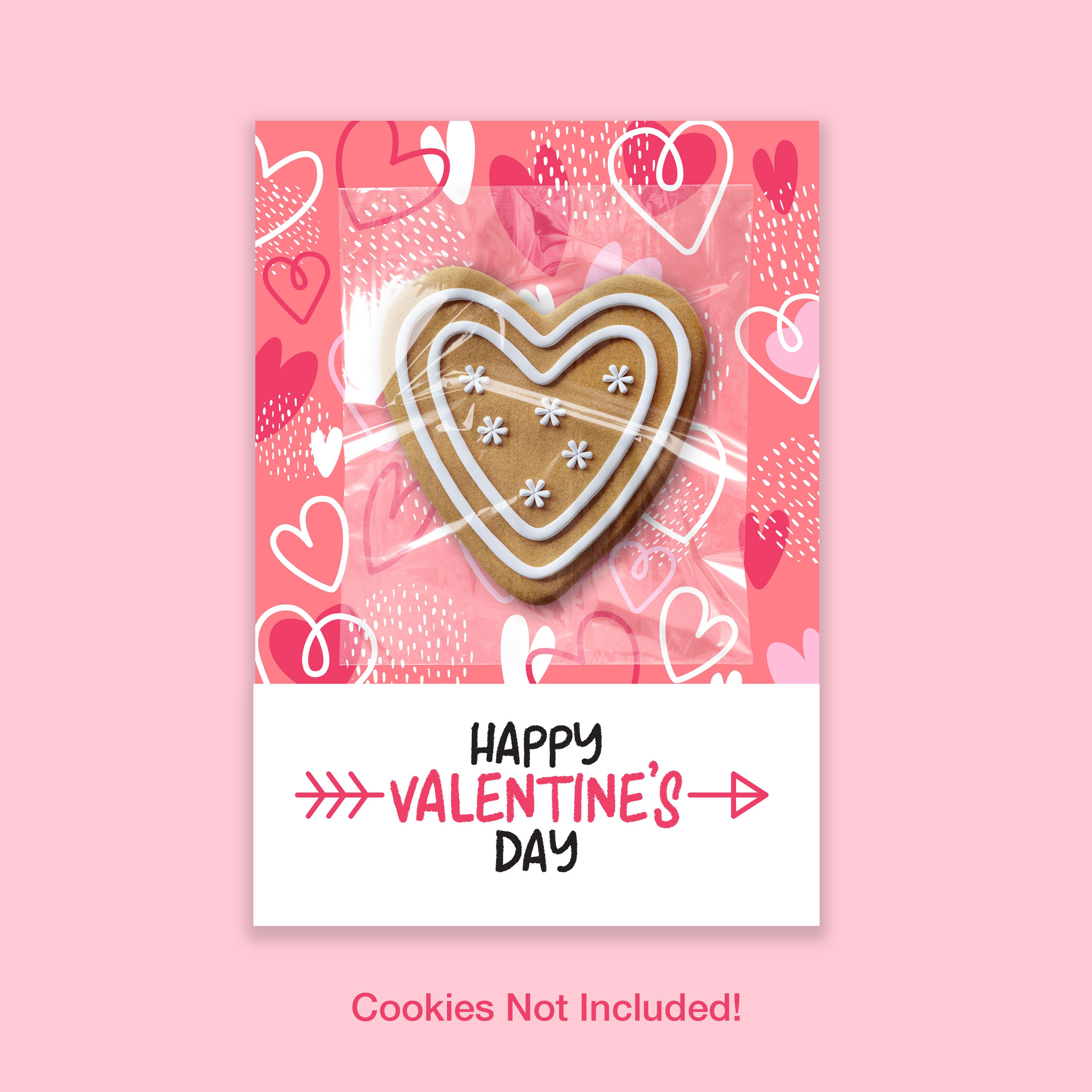 Printable Cookie Card, Valentines DIY Cookie Kit, Cookie Run ...
