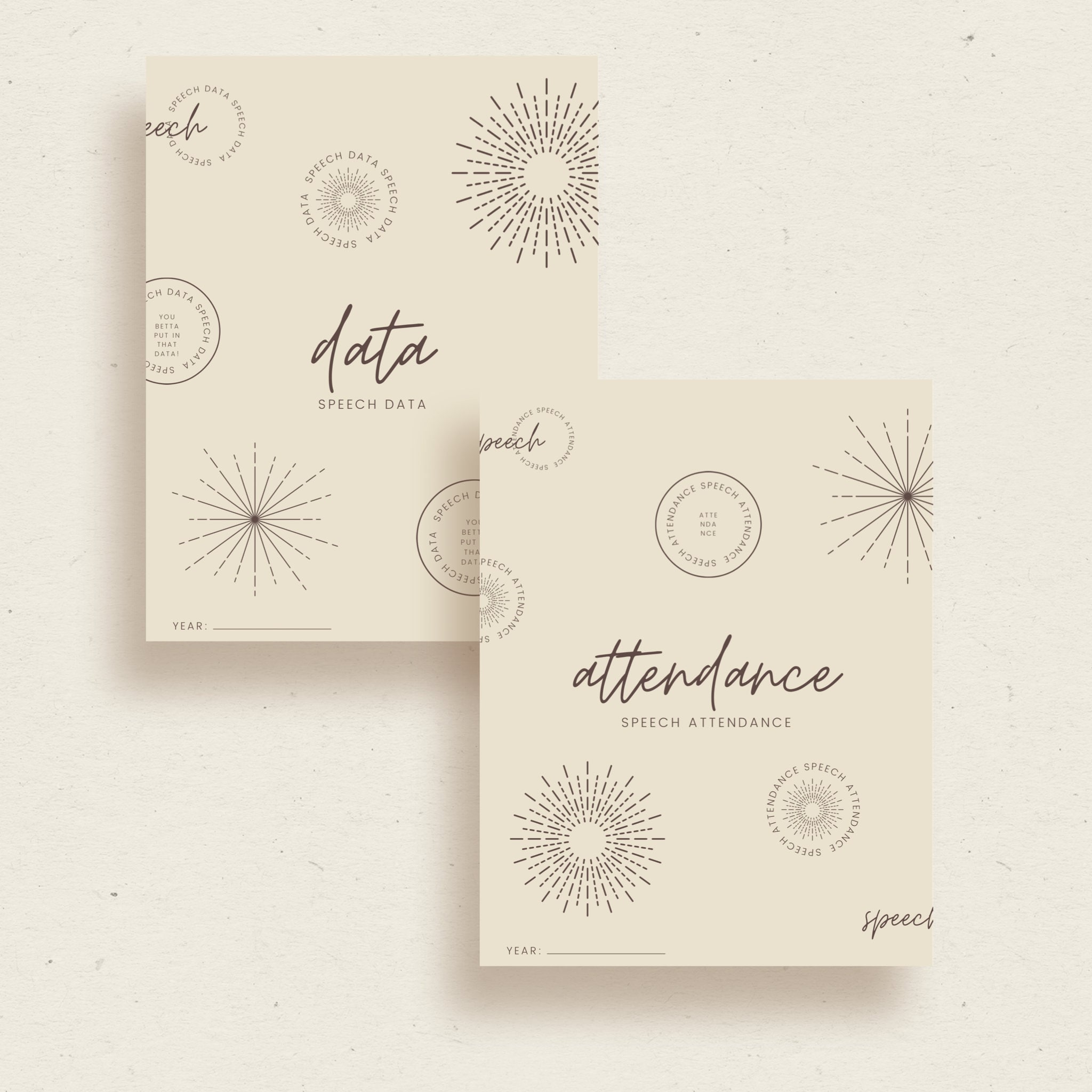 Data and Attendance Binder Cover Speech Therapy Binder Cover - Etsy