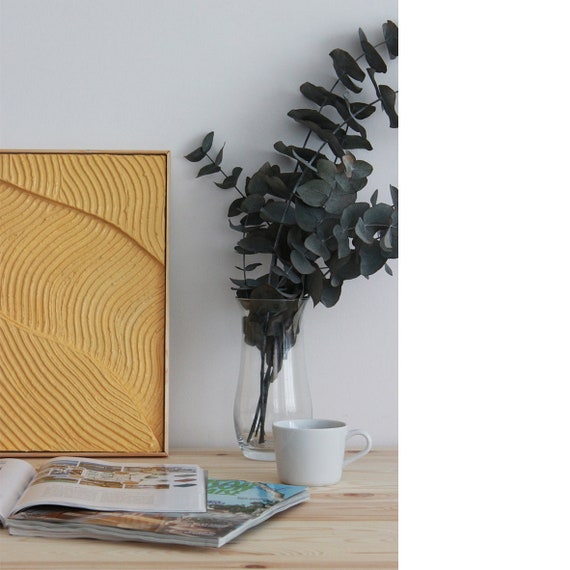 3D Wall Art Colorful Paint Plaster Art Plaster Painting | Etsy