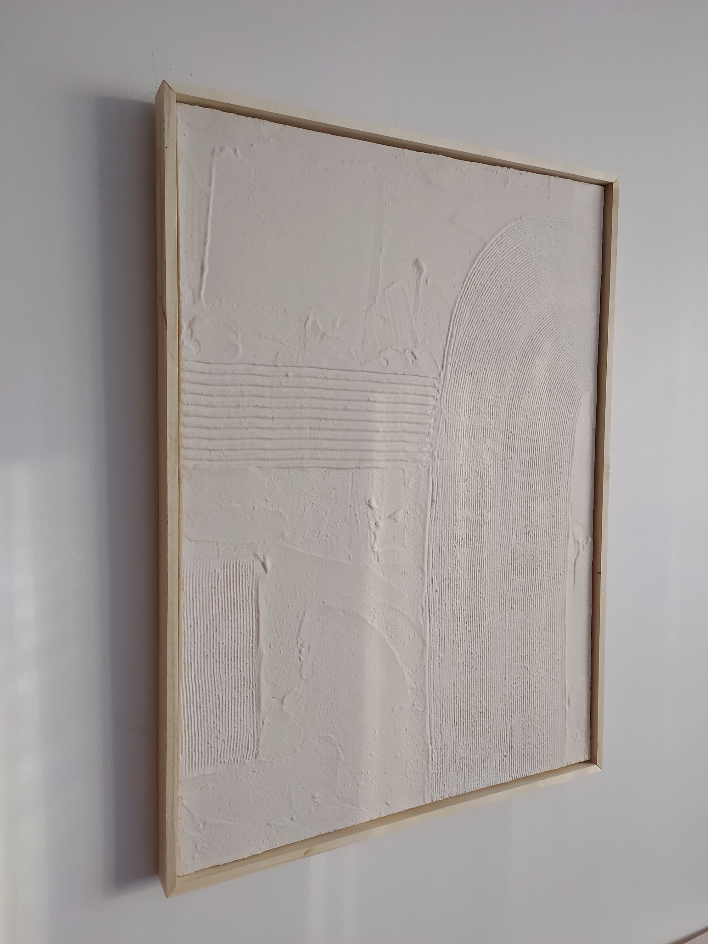 Plaster Painting, Abstract Sculptural Painting, Minimal Wall Art ...