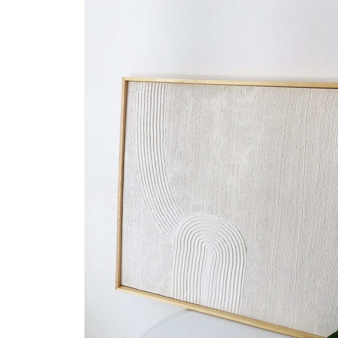 Minimal Plaster 3D Wall Art Modern White Artwork Wall - Etsy