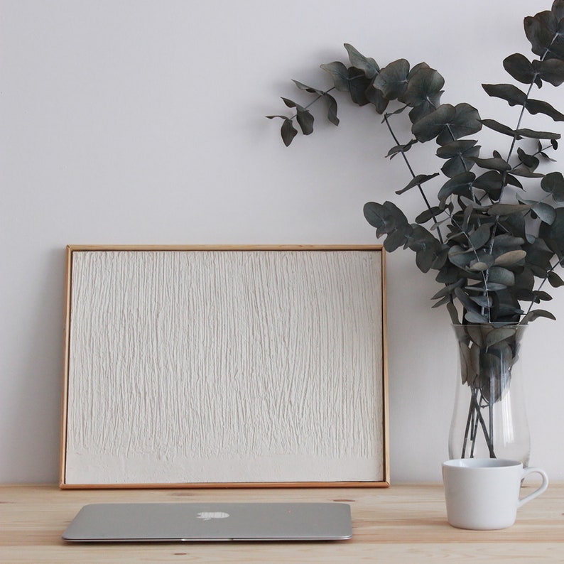 Textured Wall Art, Framed Wall Art, Sculptural Painting, Plaster Art ...