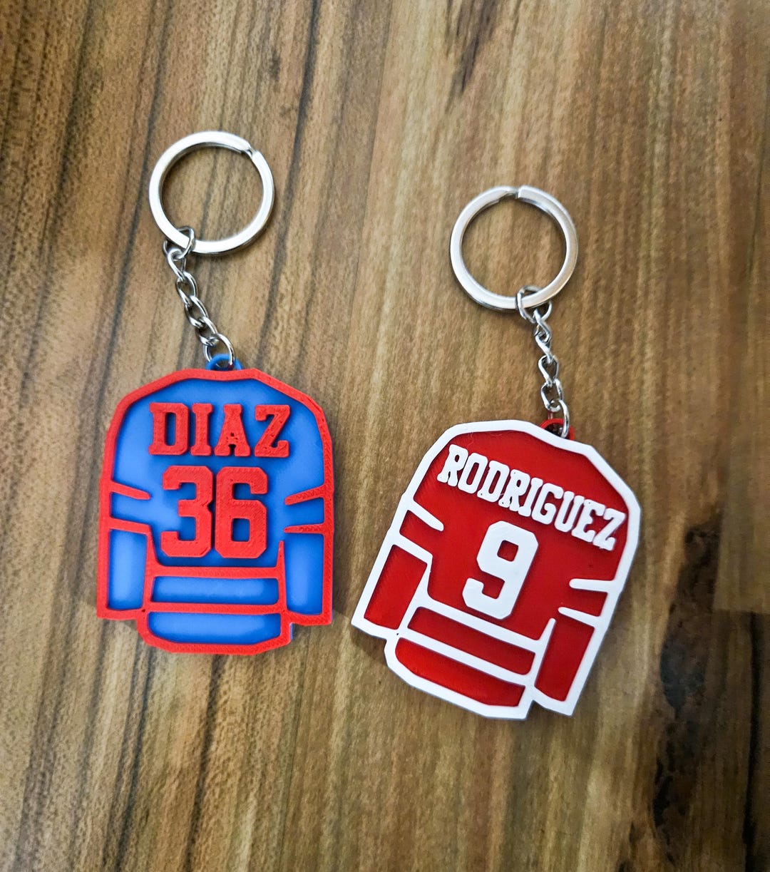 Personalized Hockey Jersey Keychain Bag Tag 3D Printed Gift for Hockey ...