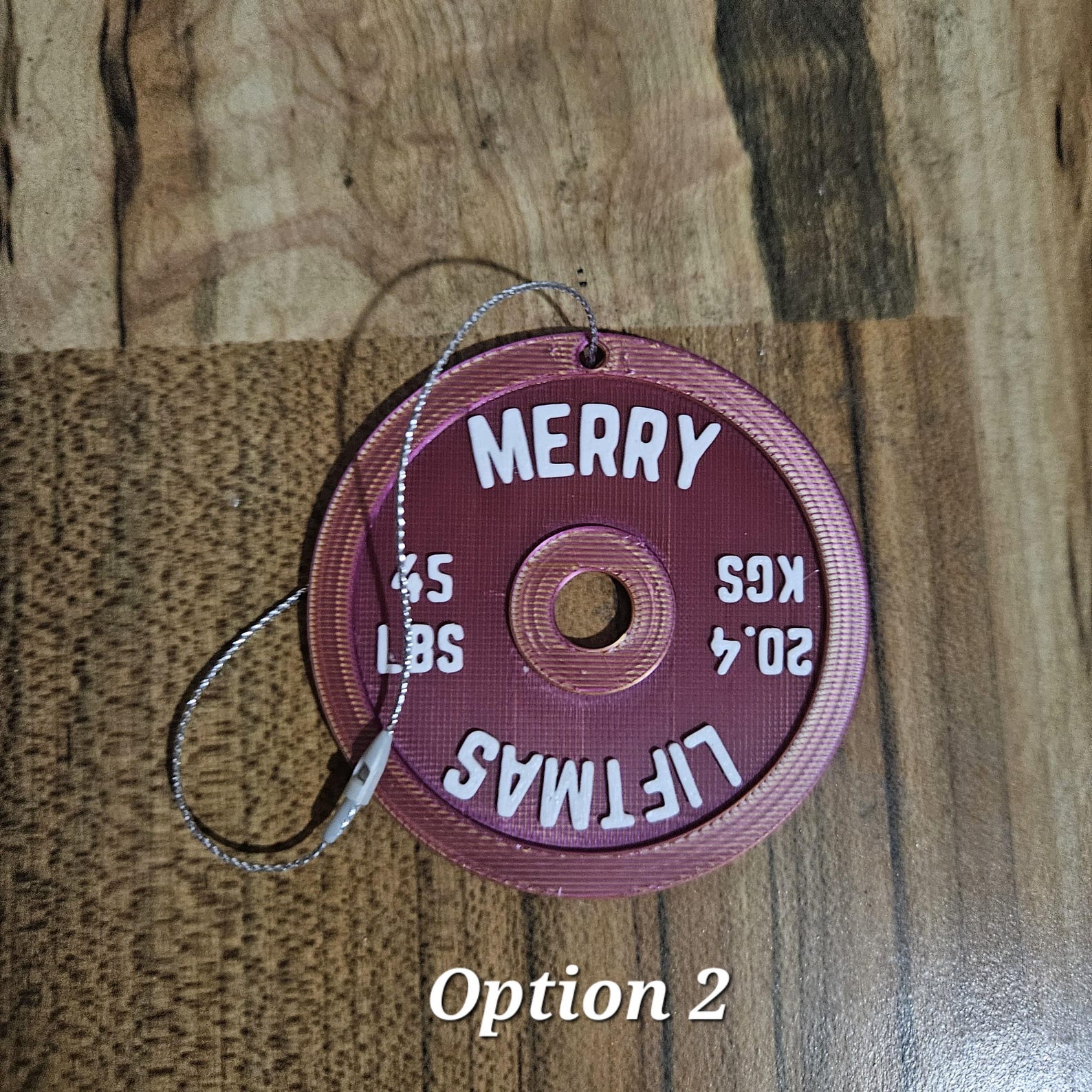 Red Gold Merry Liftmas Barbell Weight Ornament Gym Gifts Weightlifting ...