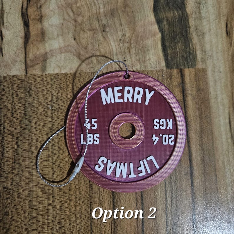 Red Merry Liftmas Barbell Weight Ornament Gym Gifts Weightlifting Gifts ...