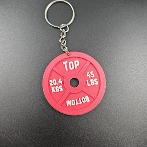 Custom Barbell Weight Keychain Gift for Gym Lover Gifts for Gym Buddy ...