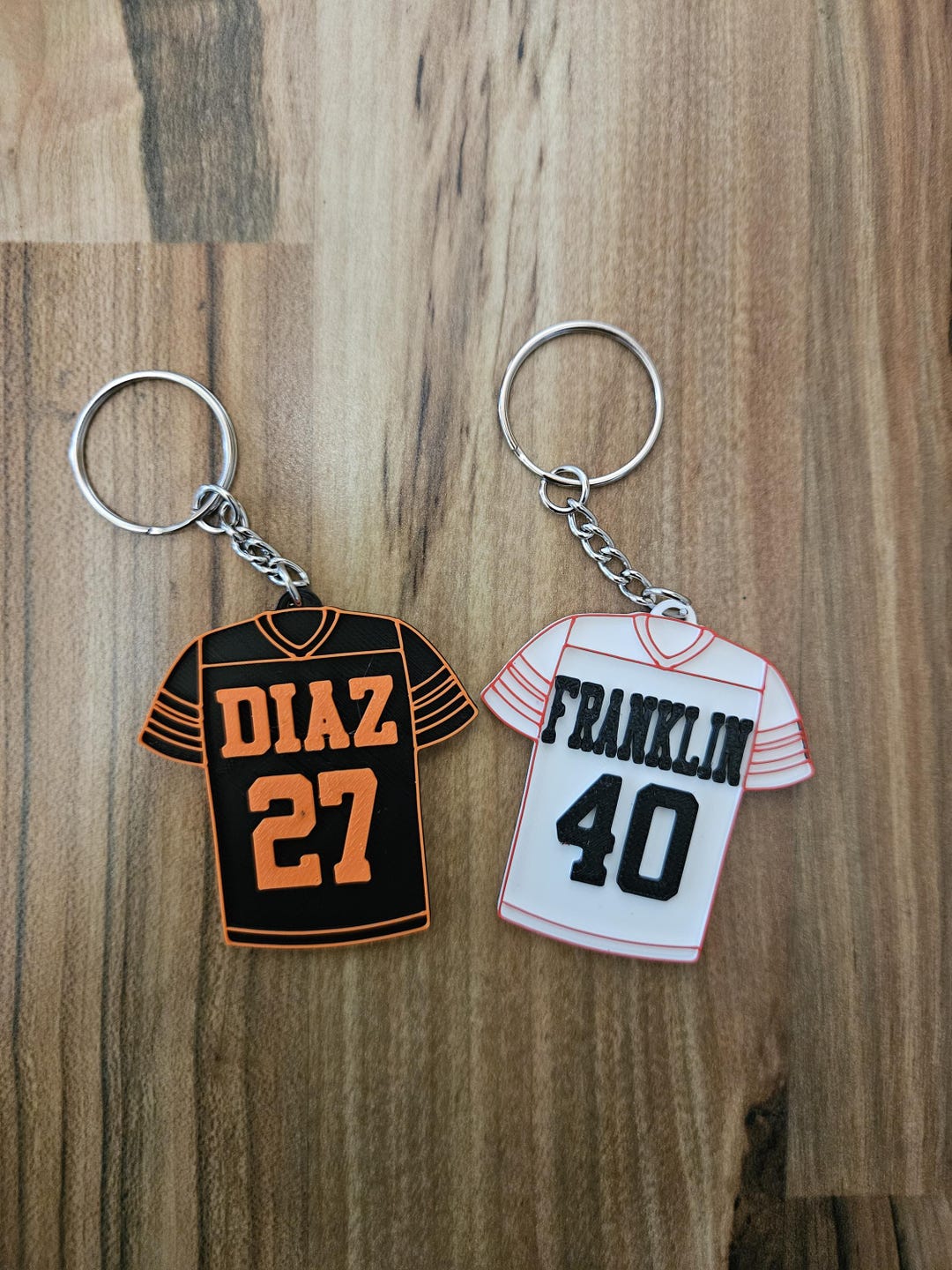 Custom Football Jersey Keychain Bag Tag 3D Printed Gift for Football ...