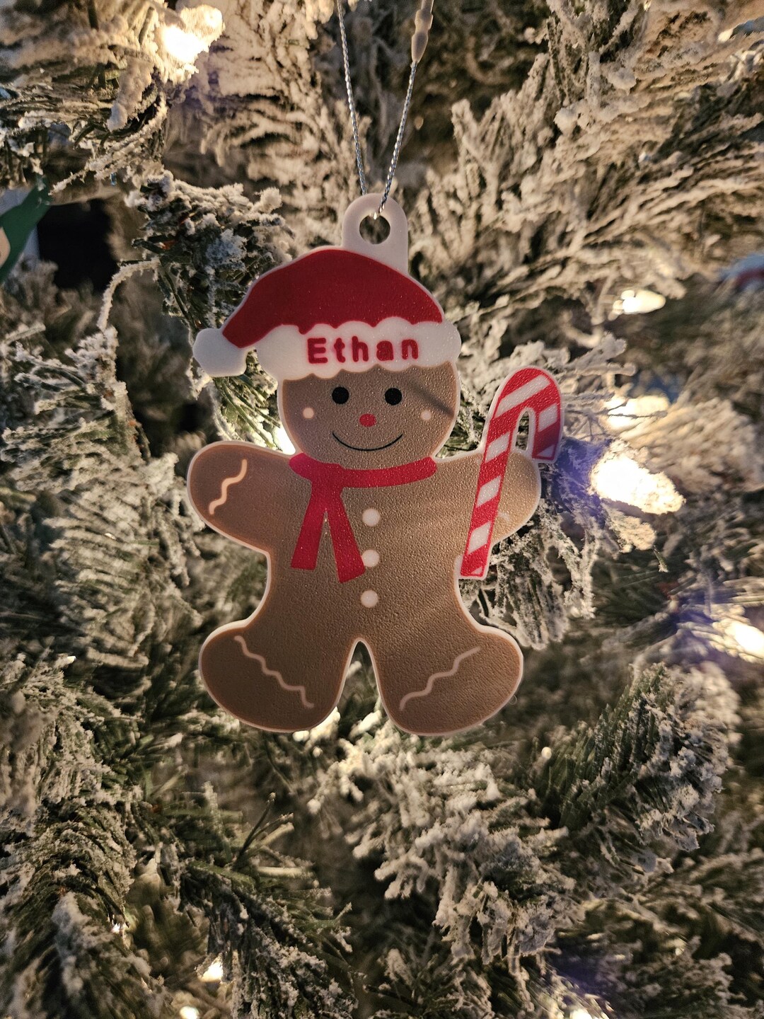 Personalized Gingerbread Man Christmas Ornament With Custom Name ...