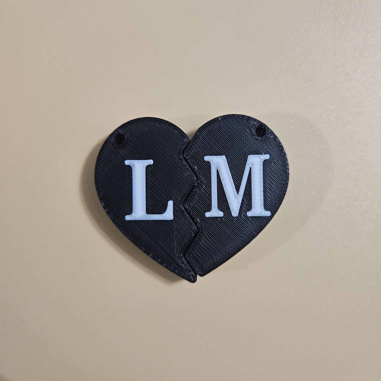 Personalized Magnetic Heart Shaped Keychain Set, Couples Keychain ...