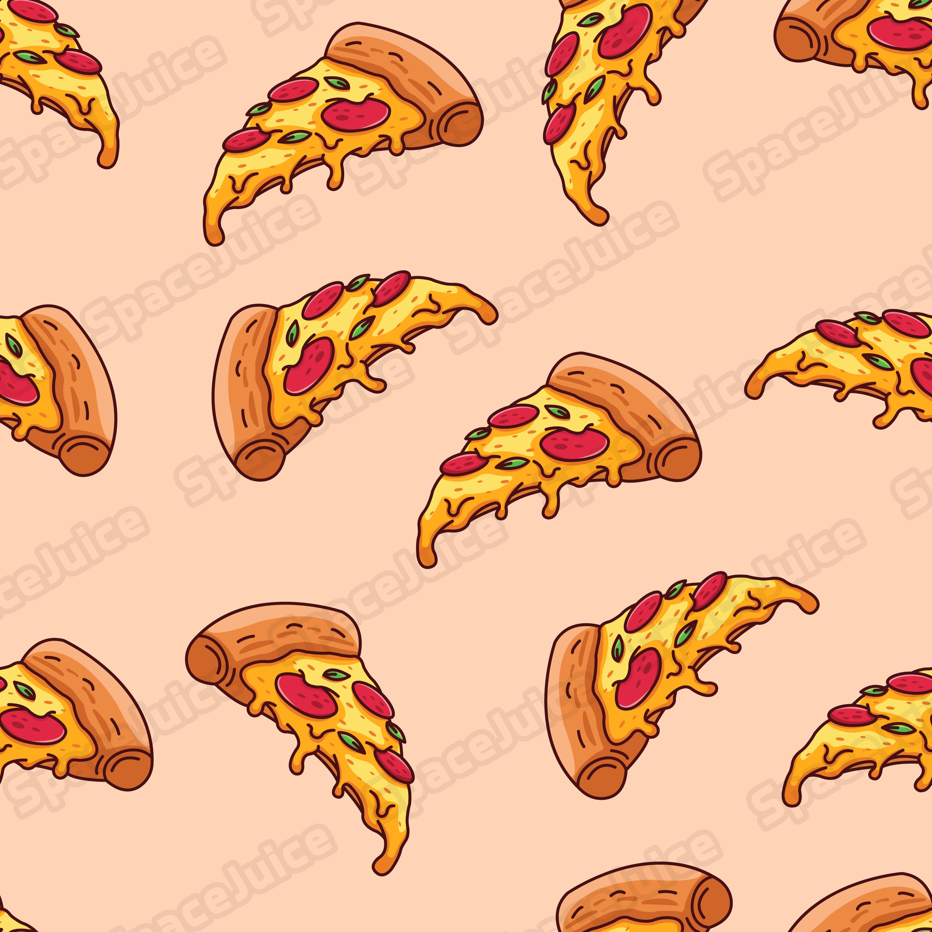 Pizza Pattern Background