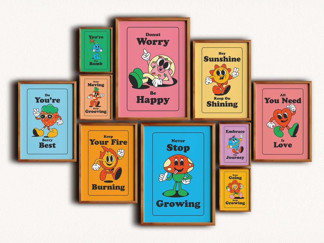 Set of 10 Kids Posters, School Printables, Playroom Prints, Classroom ...