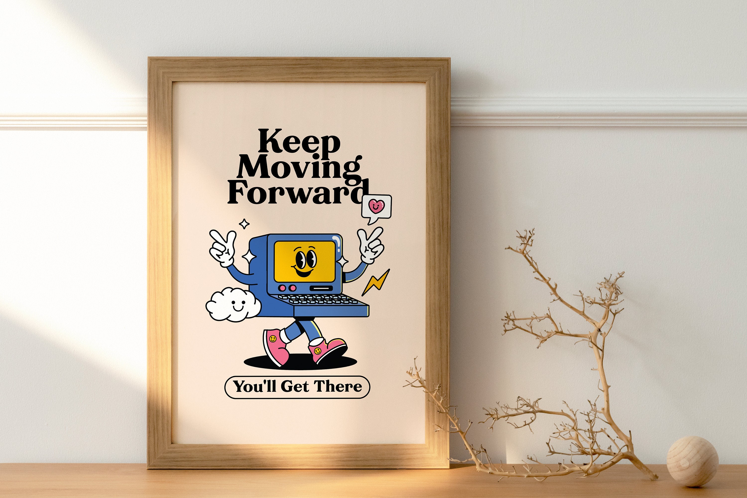 Retro Classroom Bundle: Colorful Growth Mindset Posters, Teacher ...