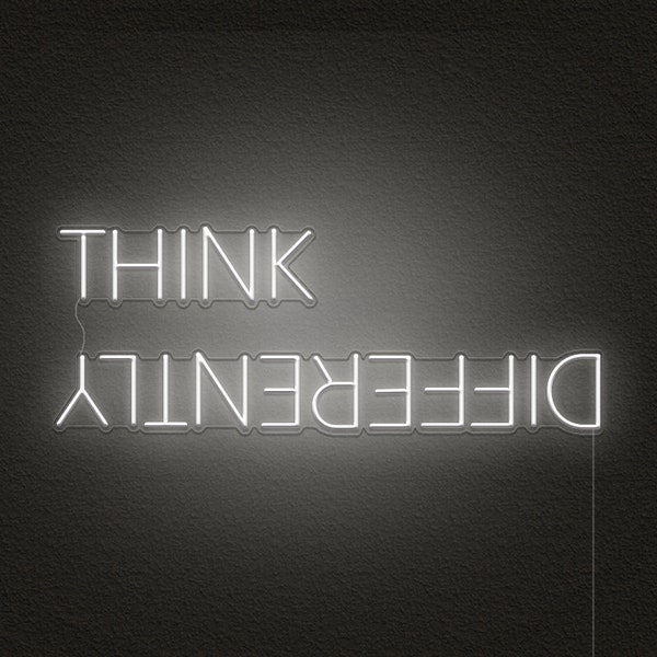 Think About Things Differently Neon Sign - Etsy