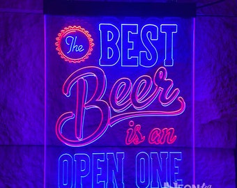 Neon Bar Open Sign - Etsy