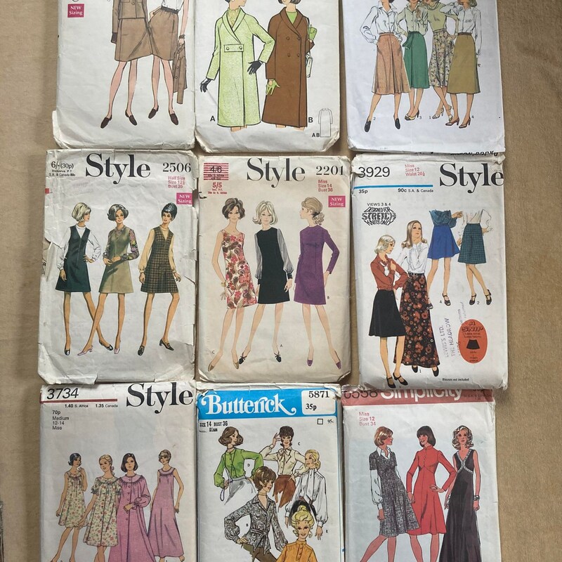 Vintage Sewing Patterns - Etsy
