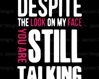 Stop Talking Svg | Etsy